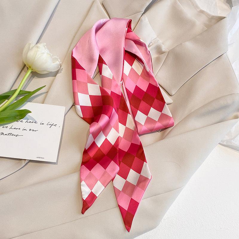 Home Foulard en bande rose